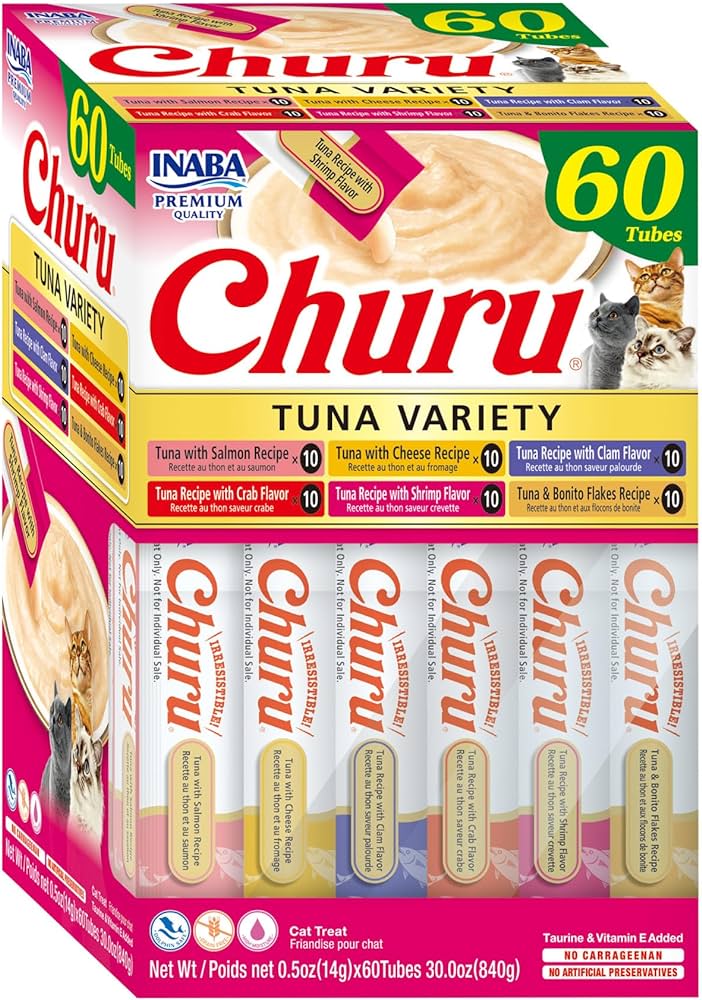 INA Churu Puree Tuna Variety Box 60pk — Kibbles & Biscuits