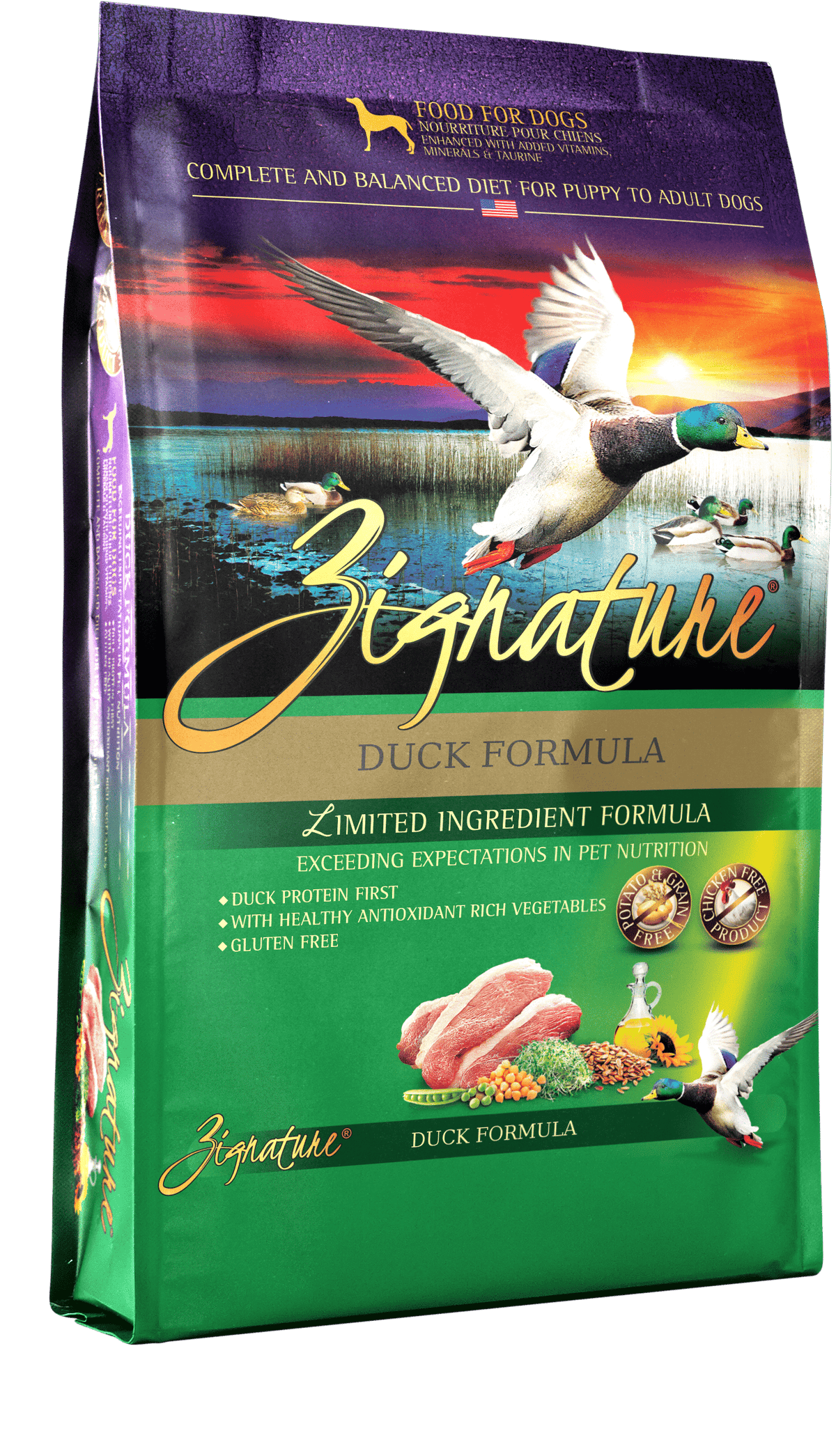 ZIG Duck LID Dog Food 4lbs — Kibbles & Biscuits