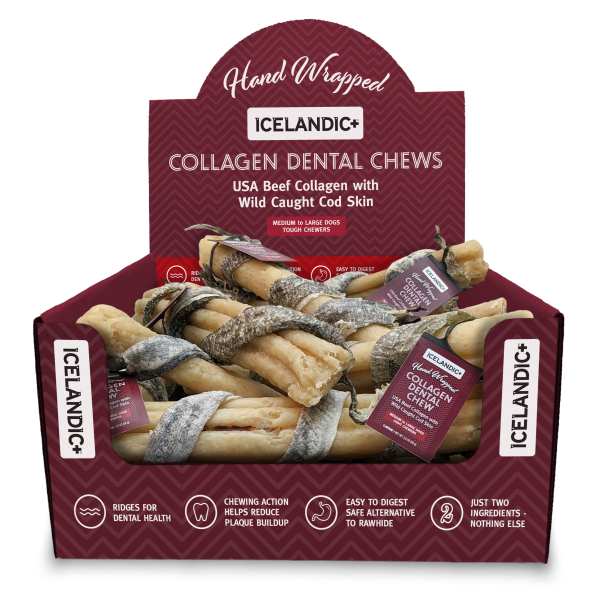 Icelandic Dog Dental Collagen Stks 8" — Kibbles & Biscuits