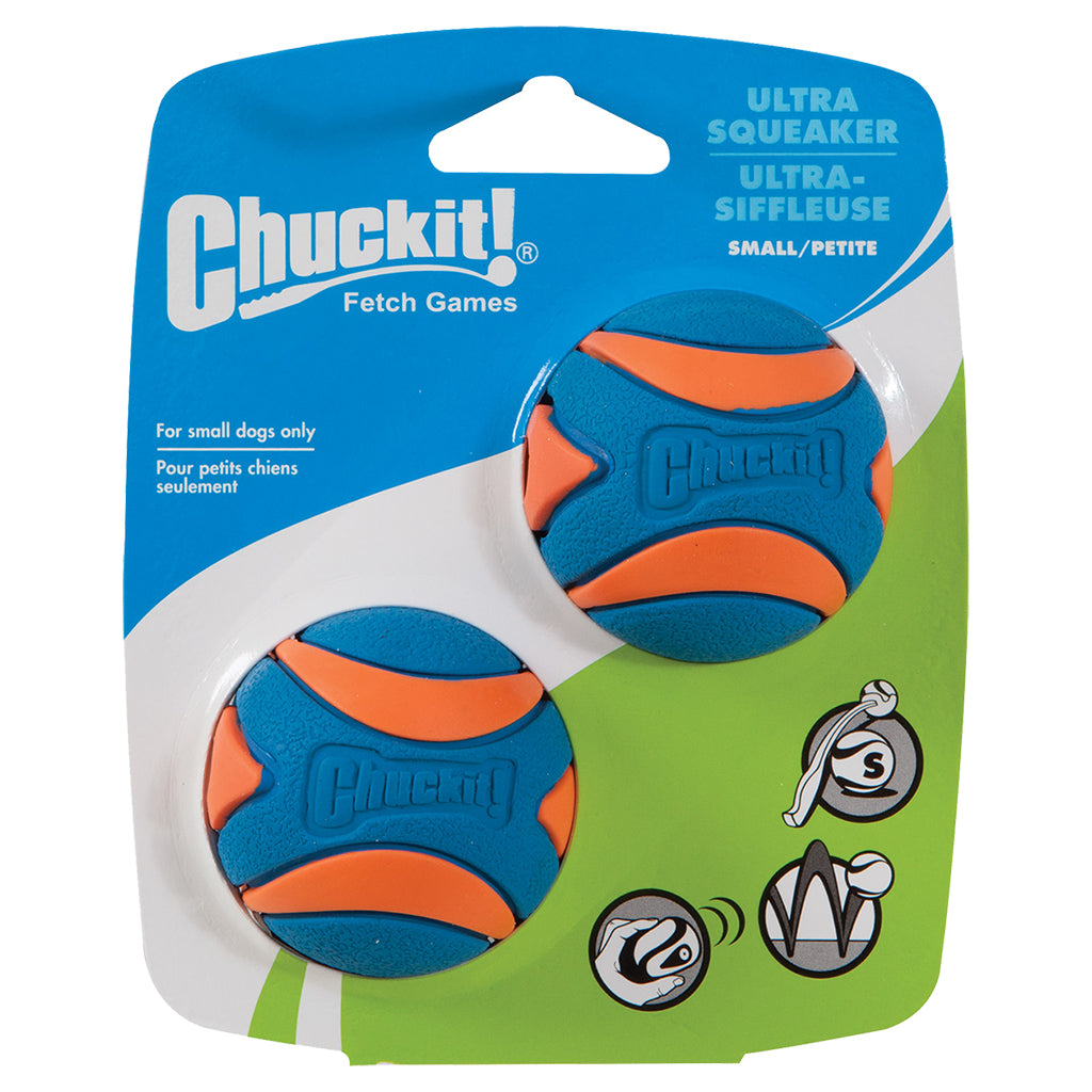Chuckit! Ultra Squeaker Ball Small 2pk — Kibbles & Biscuits