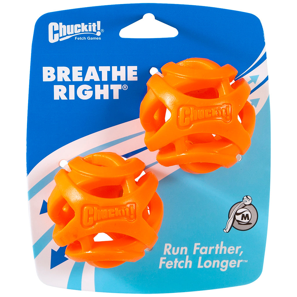 Chuckit! Breathe Right Fetch Ball Medium 2 pack — Kibbles & Biscuits