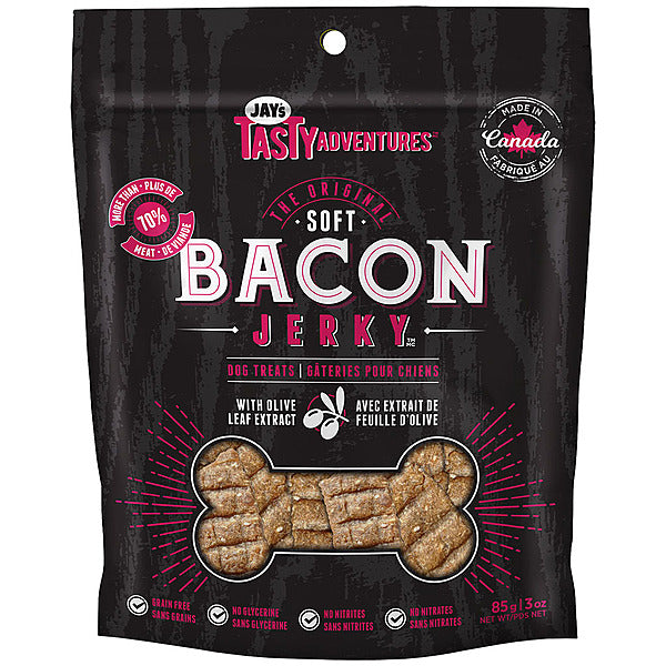 Jay's Soft Bacon Jerky 3oz — Kibbles & Biscuits