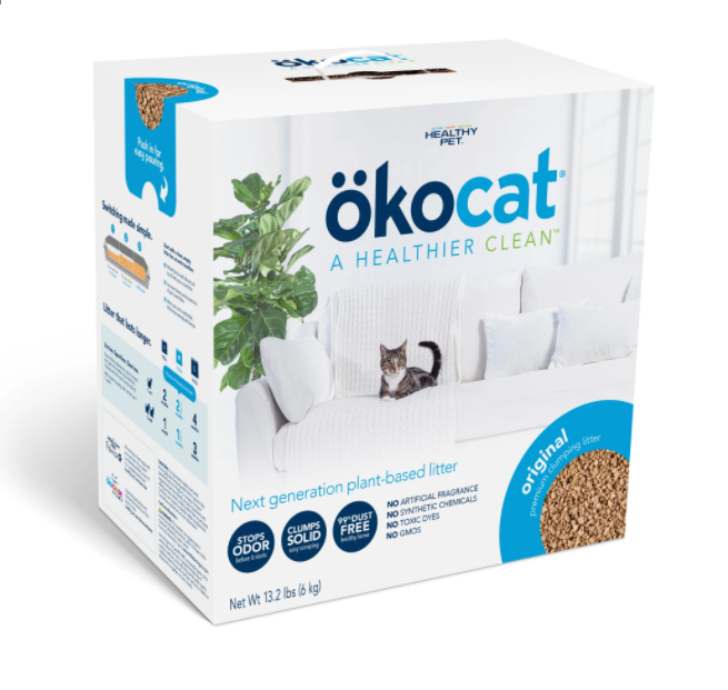 OKocat Natural Clumping Wood Litter 13.2lbs — Kibbles & Biscuits