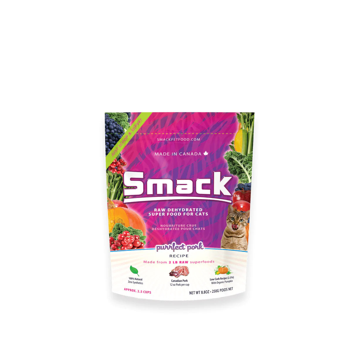 Smack Cat Purrfect Pork 250g — Kibbles & Biscuits