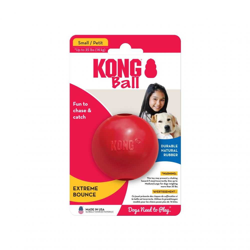 Kong Ball Red Small — Kibbles & Biscuits