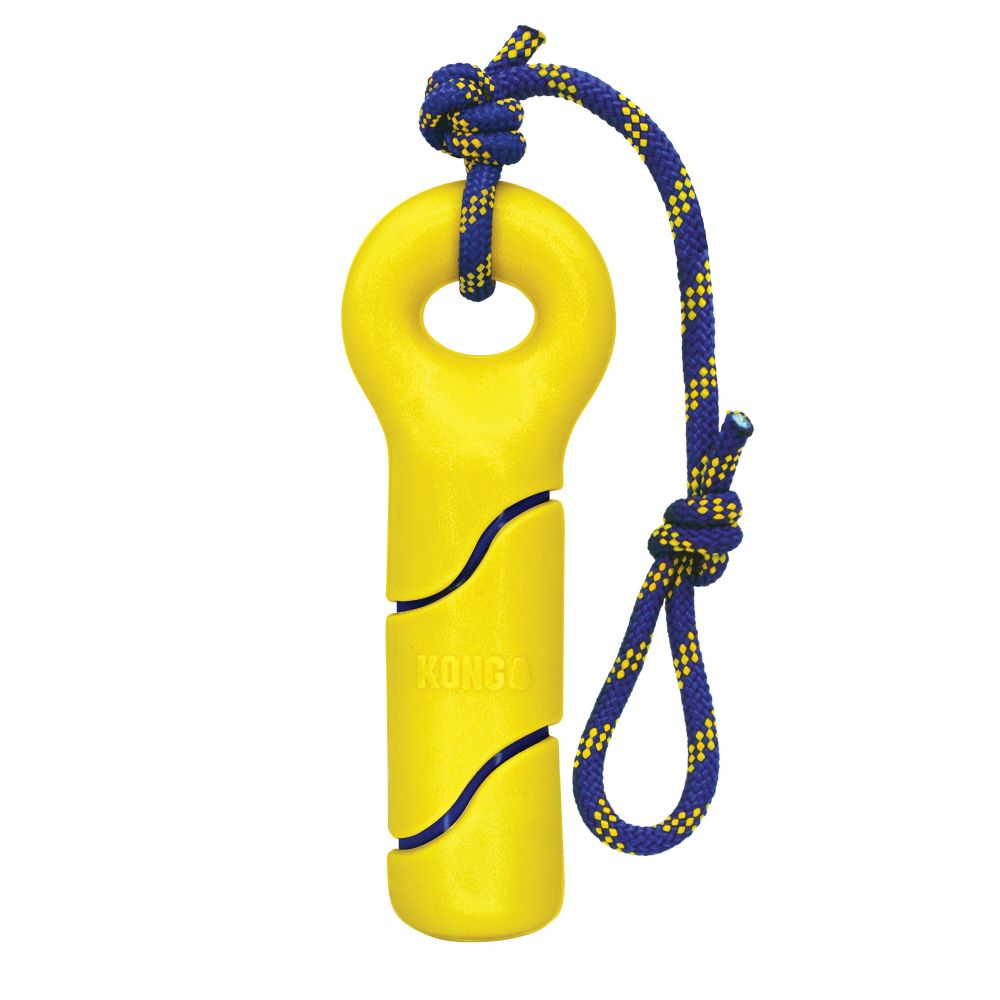 Kong Squeezz Tennis Buoy with Rope Large — Kibbles & Biscuits