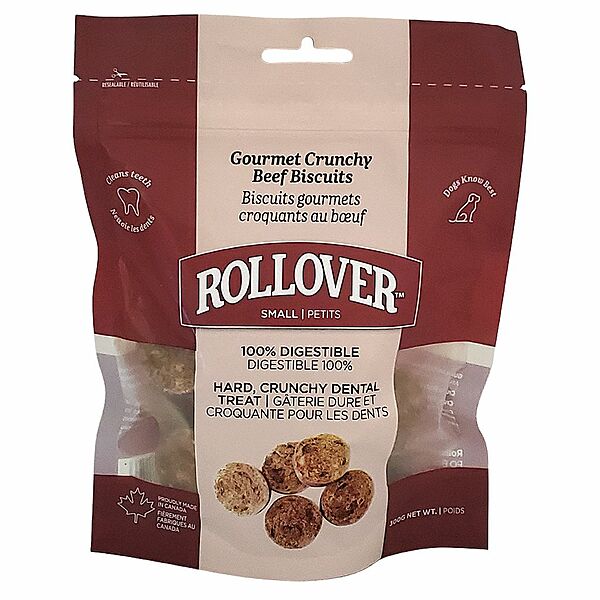 Rollover Gourmet Crunchy Biscuits Beef Sml — Kibbles & Biscuits