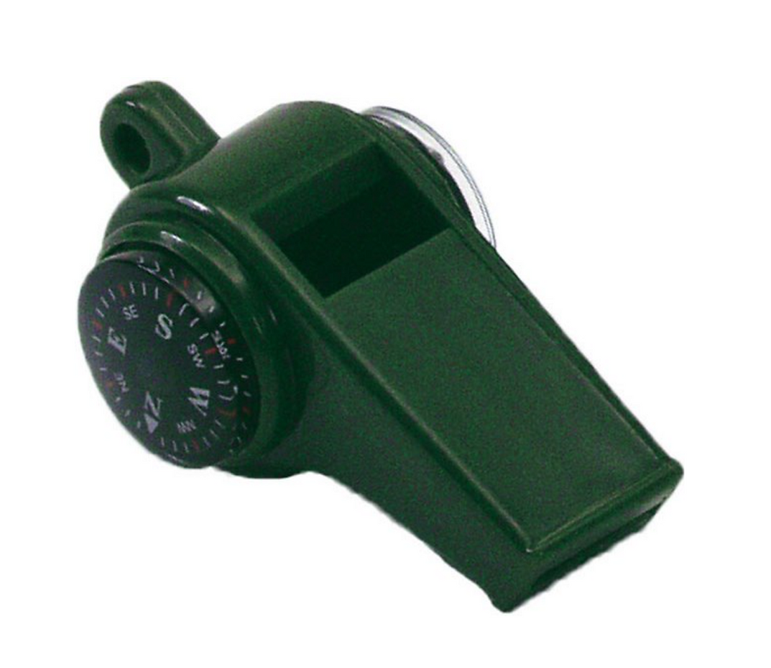Remington Multi-Function Compass Thermometer Whistle — Kibbles & Biscuits