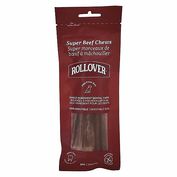 Rollover Super Beef Chew 6.5" 3pk — Kibbles & Biscuits