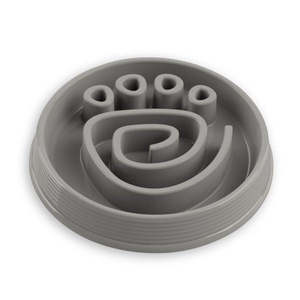 Slow Chow Paw Maze Feeder - Medium Grey — Kibbles & Biscuits